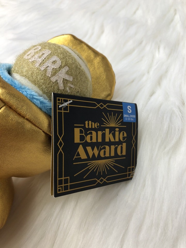 Bark Box The Barkie Award Best Snuggle Tennis Ball Squeaky Plush Dog ...