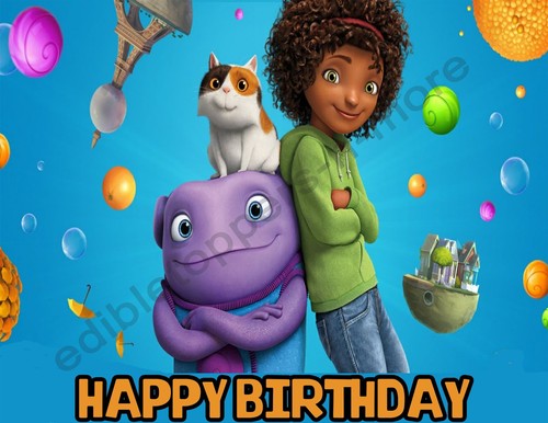 DreamWorks Home Personalized Edible Print Cake Toppers Frosting Sheets ...