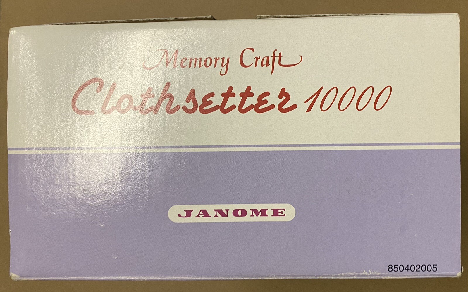 Janome Sewing Machine Co. Clothsetter 10000, NEW OPEN BOX, NEVER USED ...