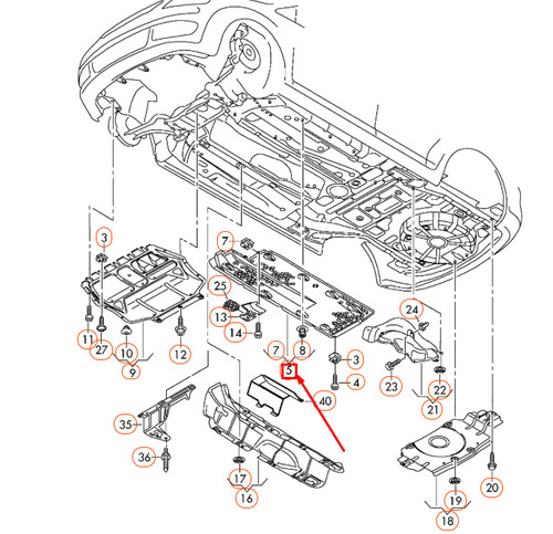 Volkswagen 1K0825201AE Genuine OEM Underbody Shield for sale online | eBay
