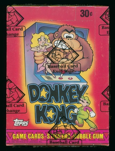 1982 TOPPS DONKEY KONG NINTENDO GAME PACKS UNOPENED WAX BOX BBCE ...