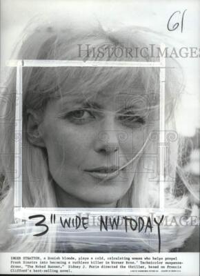 1967 Press Photo Actress Inger Stratton stars in "The Naked Runner ...