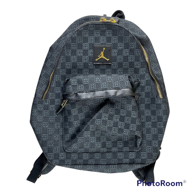 Nike Jordan Monogram Backpack 23 Jumpman Black MA0758-023 Jacquard for ...