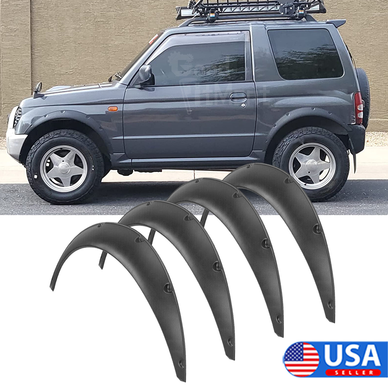 For Mitsubishi Pajero Mini Fender Flare Durable Extra Wide Body Kit ...