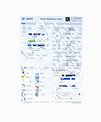 CODAN™ Envoy™ Quick Reference Card, Issue 4 - GENUINE PRODUCT | eBay ...