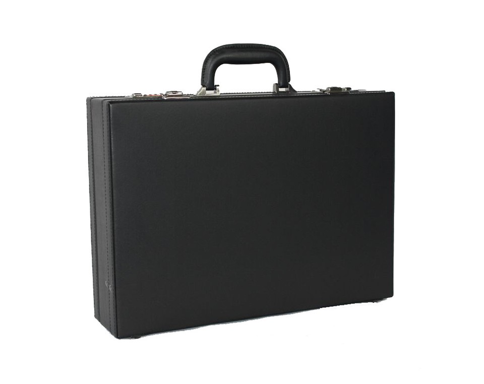 Professional Mens Leather Executive Black Brown Briefcase with Locks ...