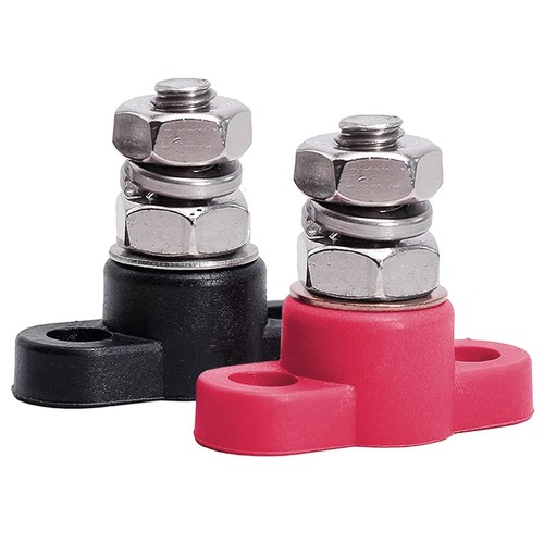 3/8 Battery Power & Ground Insulated Stainless Steel Stud Junction Post ...
