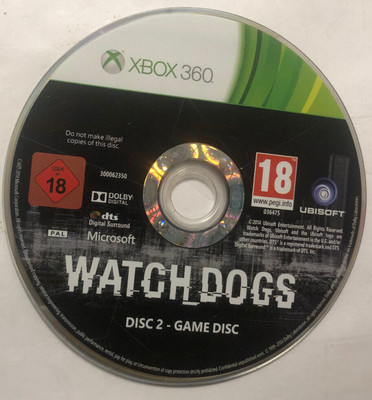 Watch Dogs Disc 2/2 Xbox 360 | eBay