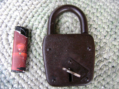 VINTAGE SOVIET USSR RUSSIAN HEAVY LOCK AND KEY 1970 #2 | eBay