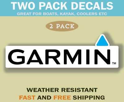 Garmin GPS Sticker Decal for Garmin Marine, Fishfinder, Chartplotter 2 ...