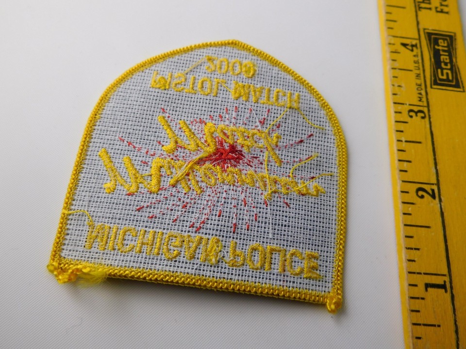 MICHIGAN POLICE PISTOL MATCH 2000 PATCH SHOULDER CREST COLLECTOR ...