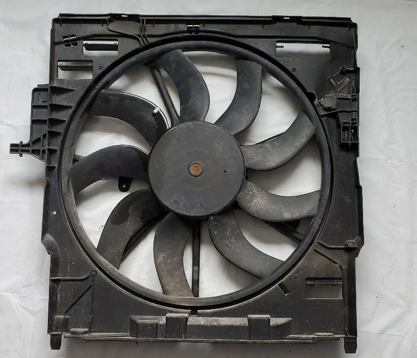 BMW OEM E70 X5 X6 N55 N62 TURBO ENGINE COOLING RADIATOR ELECTRIC FAN ...