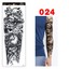 10 Sheets Fake Temporary Tattoo Large Full Arm Sticker Waterproof Black ...