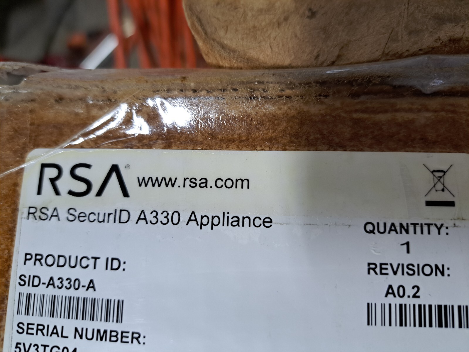 RSA SECURID A330 APPLIANCE RSA-A330-A SID-A330-A SYS-RSA250-000 | eBay