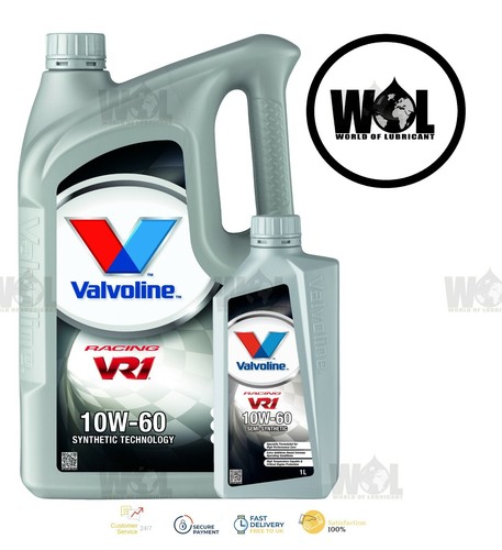 Valvoline VR1 Racing 10W60 Premium Semi Synthetic Engine Oil SL ACEA A3 ...