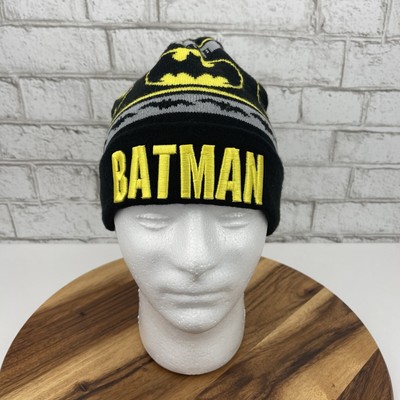 DC Comics Batman Embroidered Black Acrylic Winter Hat Beanie Gotham ...