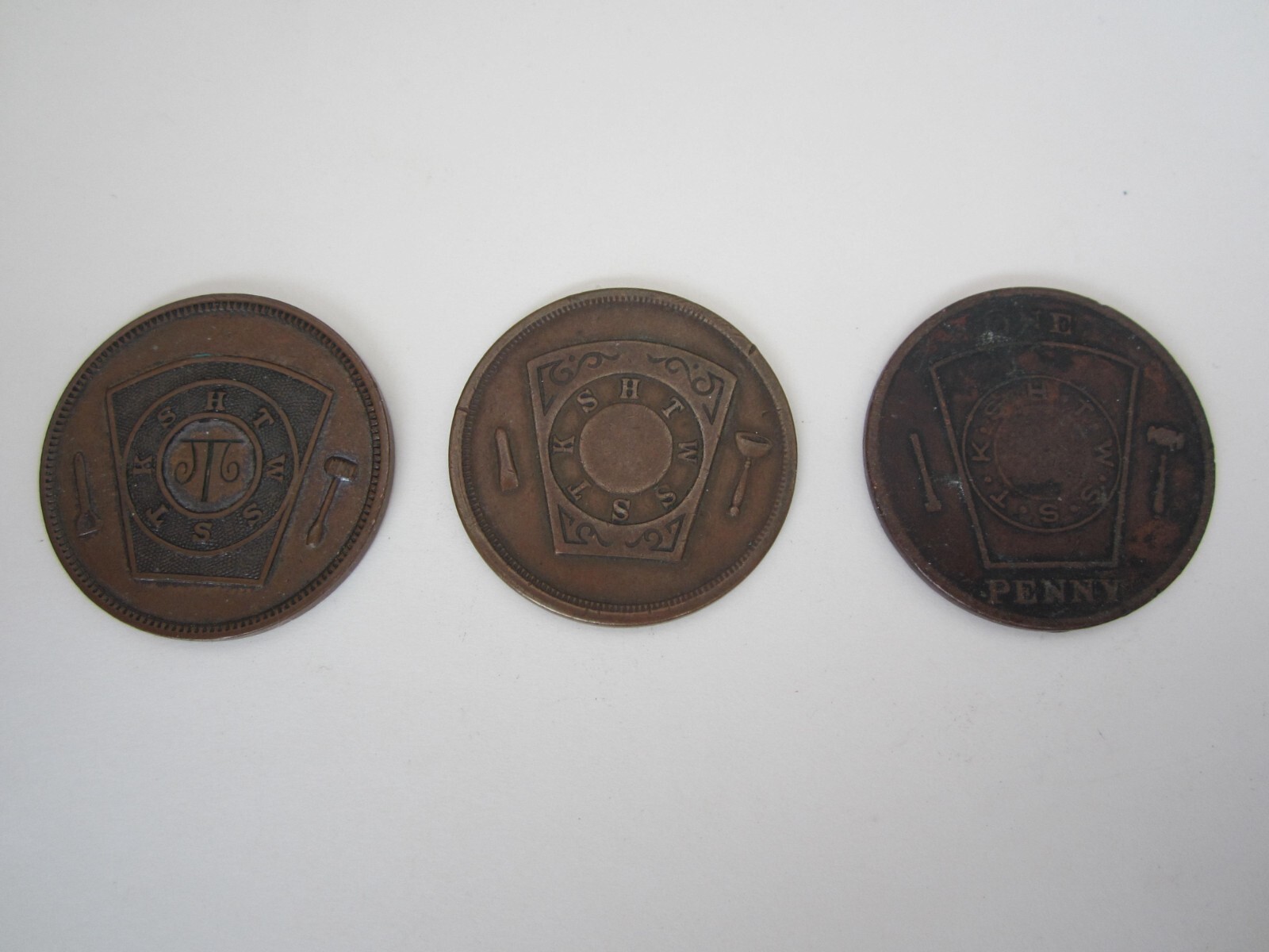 Lot Of (3) Freemason Masonic Membership Chartered 1852, 1870 & 1913 ...