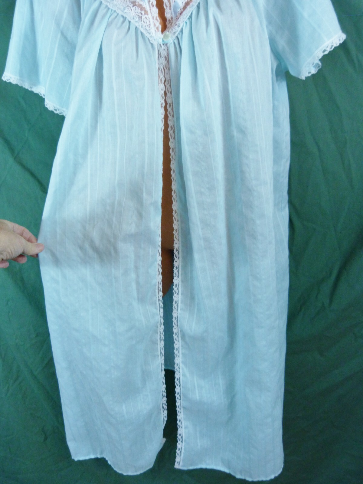 Glencraft Lingerie Open Front Union Made Robe Nightgo… - Gem