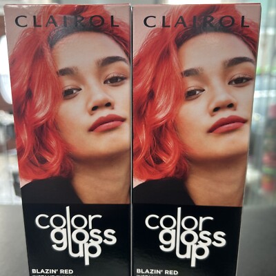 Clairol Color Gloss Up Blazin' Red Shea Argan Oil Hair Dye, Lot of 2 | eBay