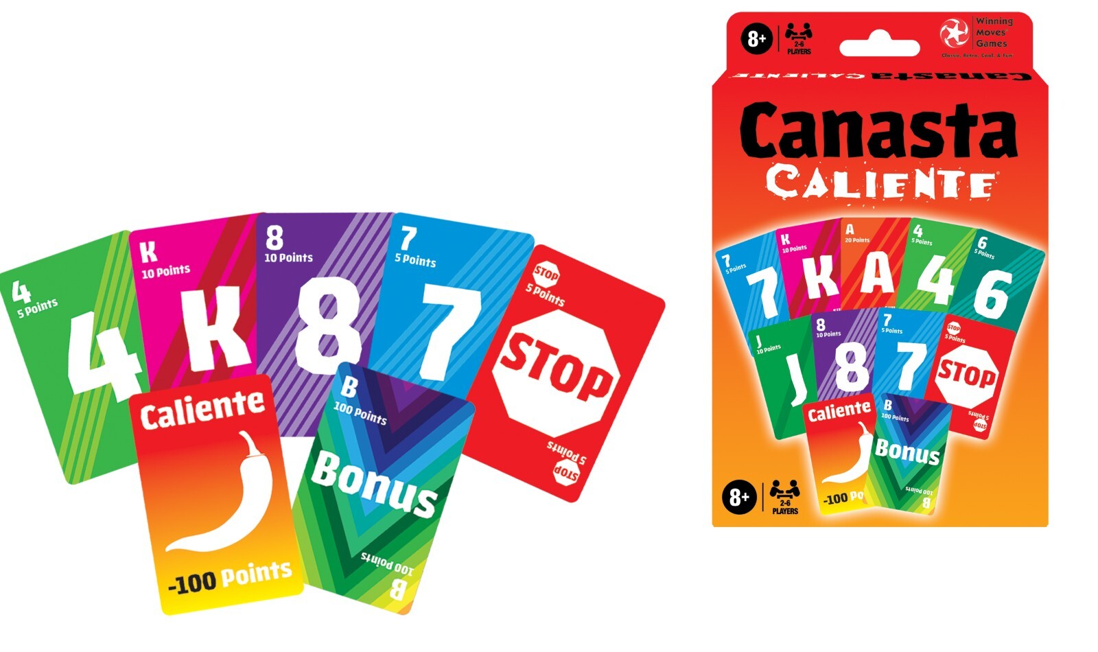 Canasta Caliente Playing Card Game - Winning Moves - Family Game Night ...