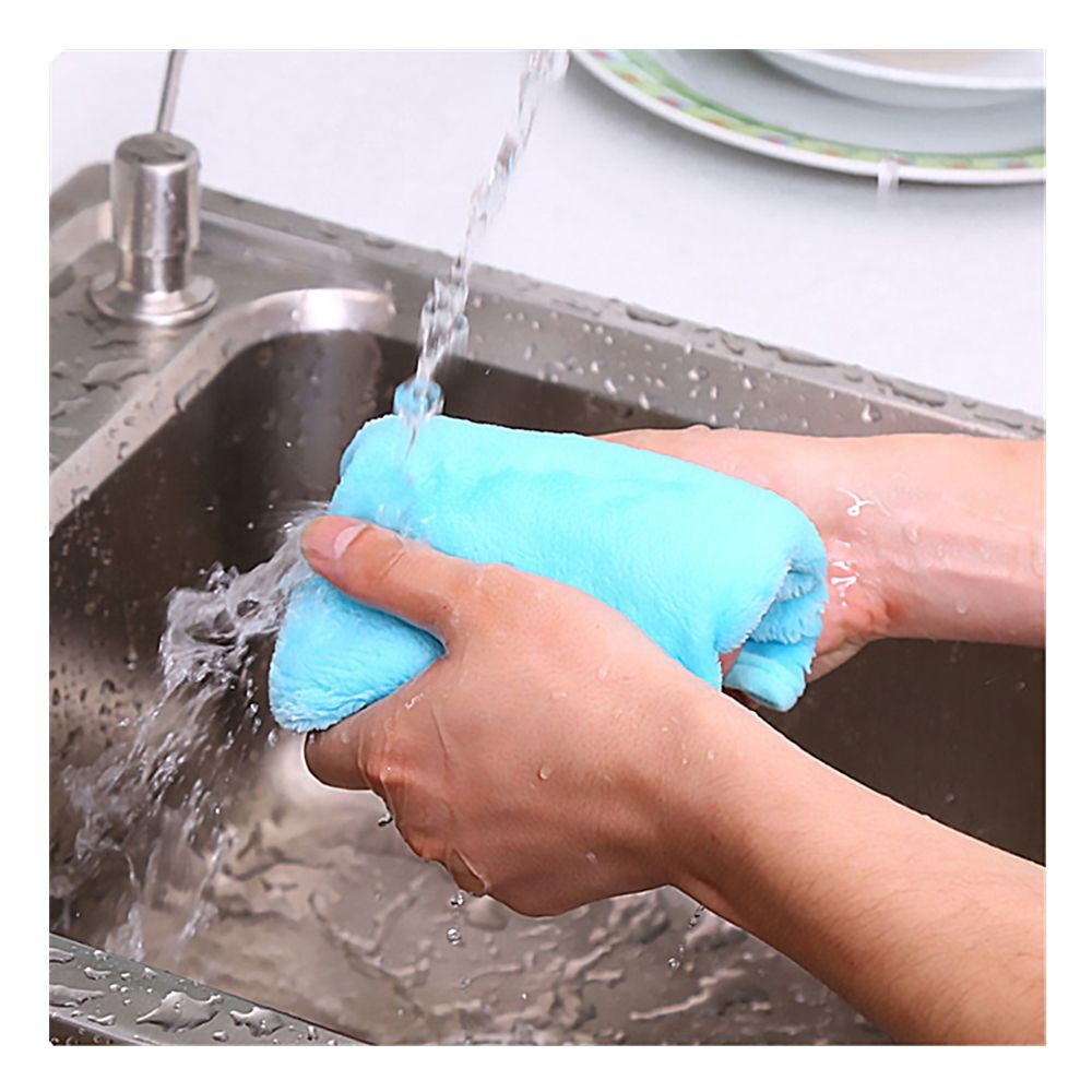 Cleaning Wiping Towel Super Absorbent Hanging Cloth Hand Towel Coral ...