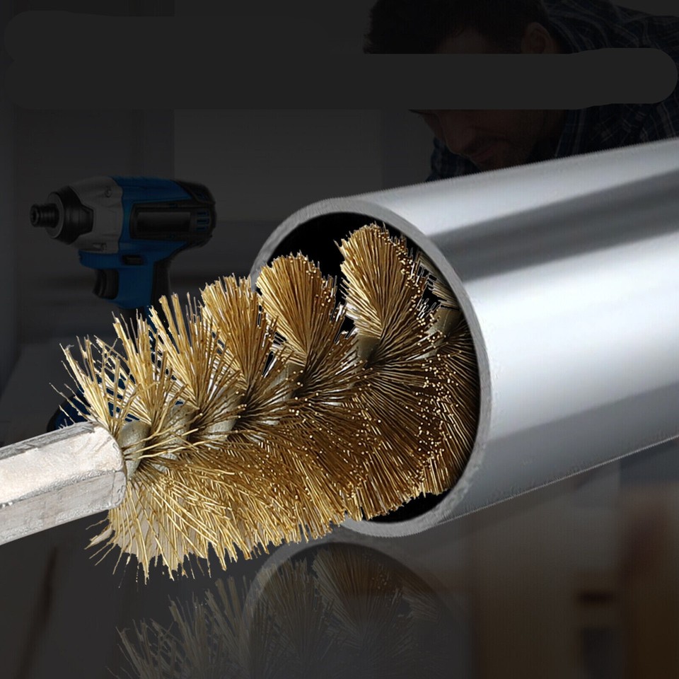 Hex Shank Brass Bore Cleaning Wire Brushes 8/10/12/15/17/19mm For Power ...