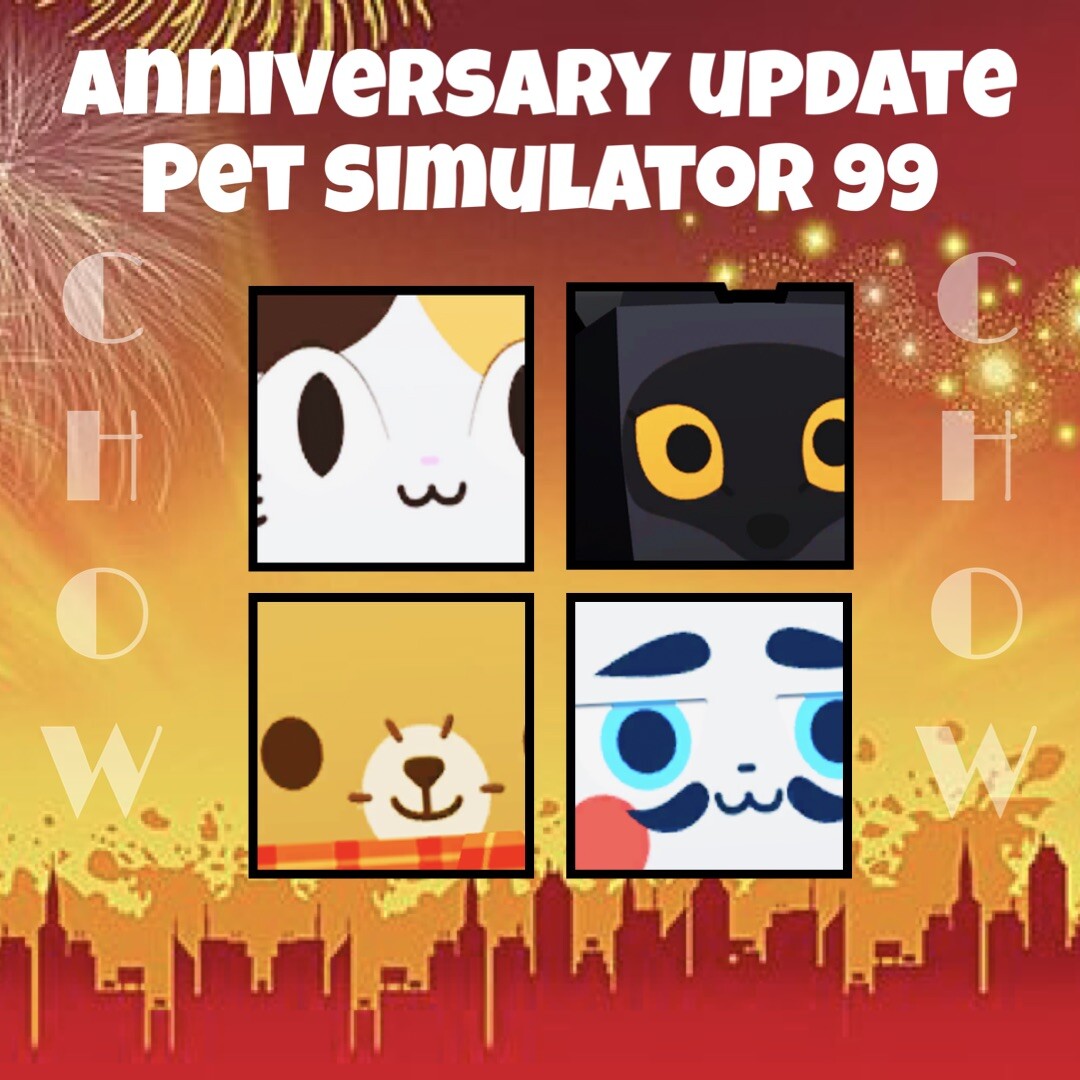 Anniversary Update 🎉 - Pet Simulator 99 - Pet Sim 99 - PS99 | eBay