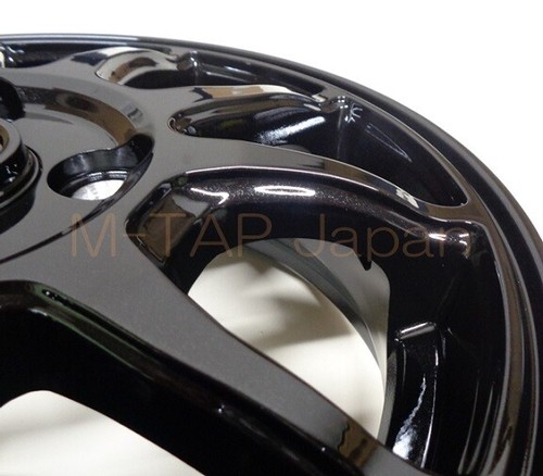 4x G.SPEED G06 13x4.0 +45 4x100 MBK Black Light Track Rims Kei Tora ...