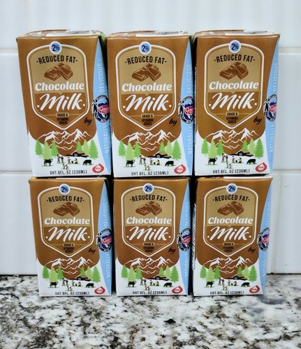 CHOCOLATE MILK 2% LOWFAT Qty of 6 - 8 oz SHELF STABLE Cartons Good thru ...