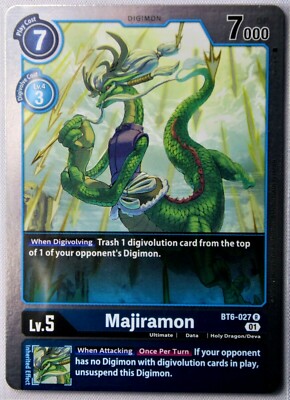 Majiramon BT6-027 R Digimon Card Game Double Diamond NEW | eBay
