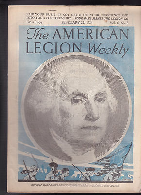 American Legion Magazine George Washington Cover February 22 1924 | eBay