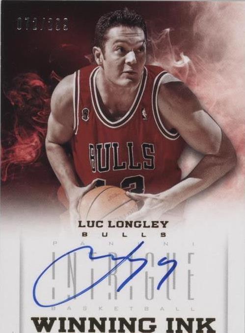 2012-13 Panini Intrigue - Winning Ink Luc Longley #48 /299 (AU) for ...
