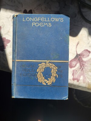 Longfellow's Poems Household Edition of The Poets 1886 Hardcover 496 ...