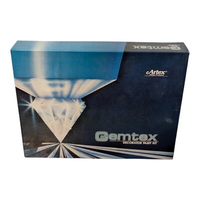 NOS Artex Gemtex Decorator Paint Kit Molds Transfer Pack Paint Color ...