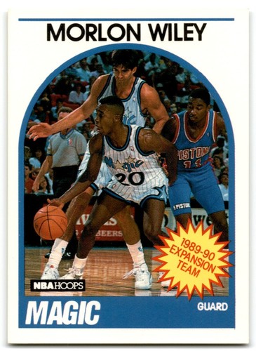 1989-90 Hoops Morlon Wiley Rookie Orlando Magic #301 | eBay