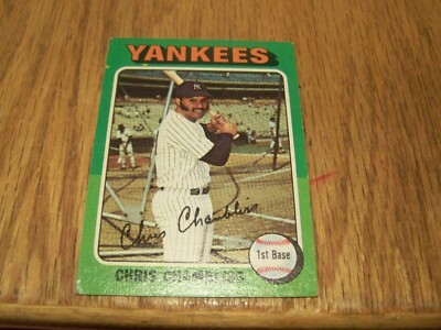 CHRIS CHAMBLISS 1975 TOPPS BASEBALL CARD # 585 | eBay