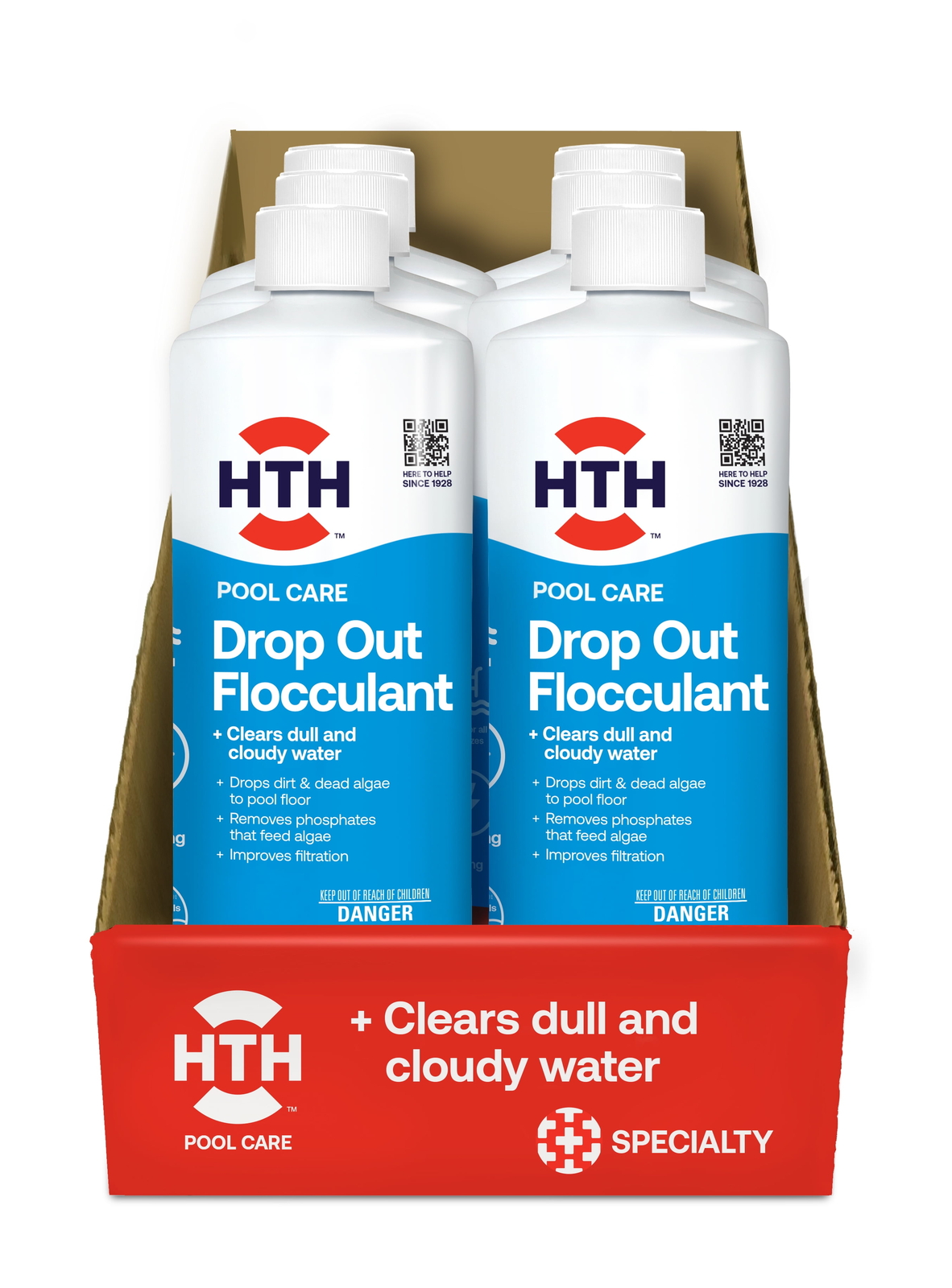 HTH Pool Care Drop Out Flocculant for Swimming Pools, Liquid, 28 oz | eBay
