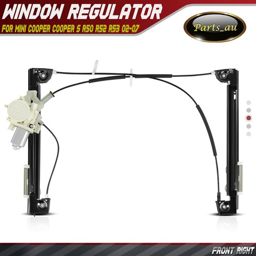 Window Regulator w/ Motor Front Right for Mini Cooper Cooper S R50 R52 ...