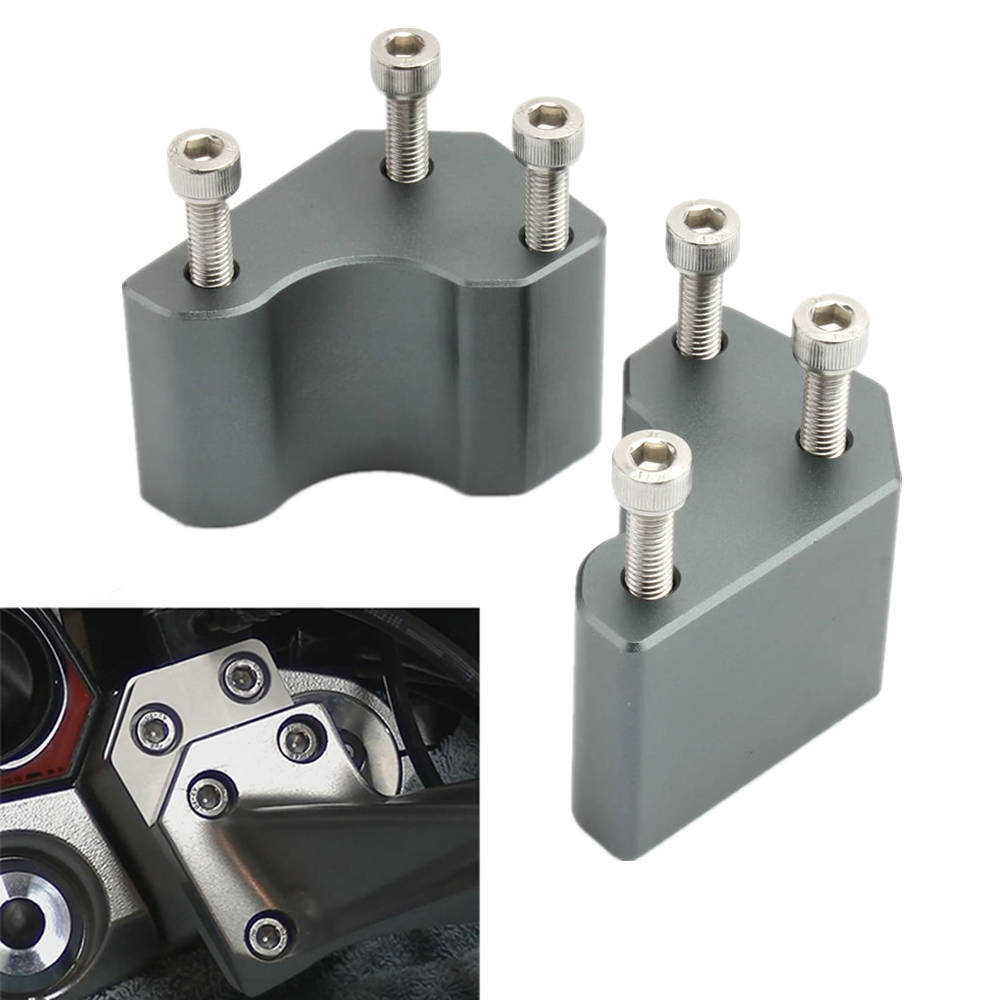 1 Pair CNC Titanium Handlebar Risers For Kawasaki Concours 14 1400GTR ...