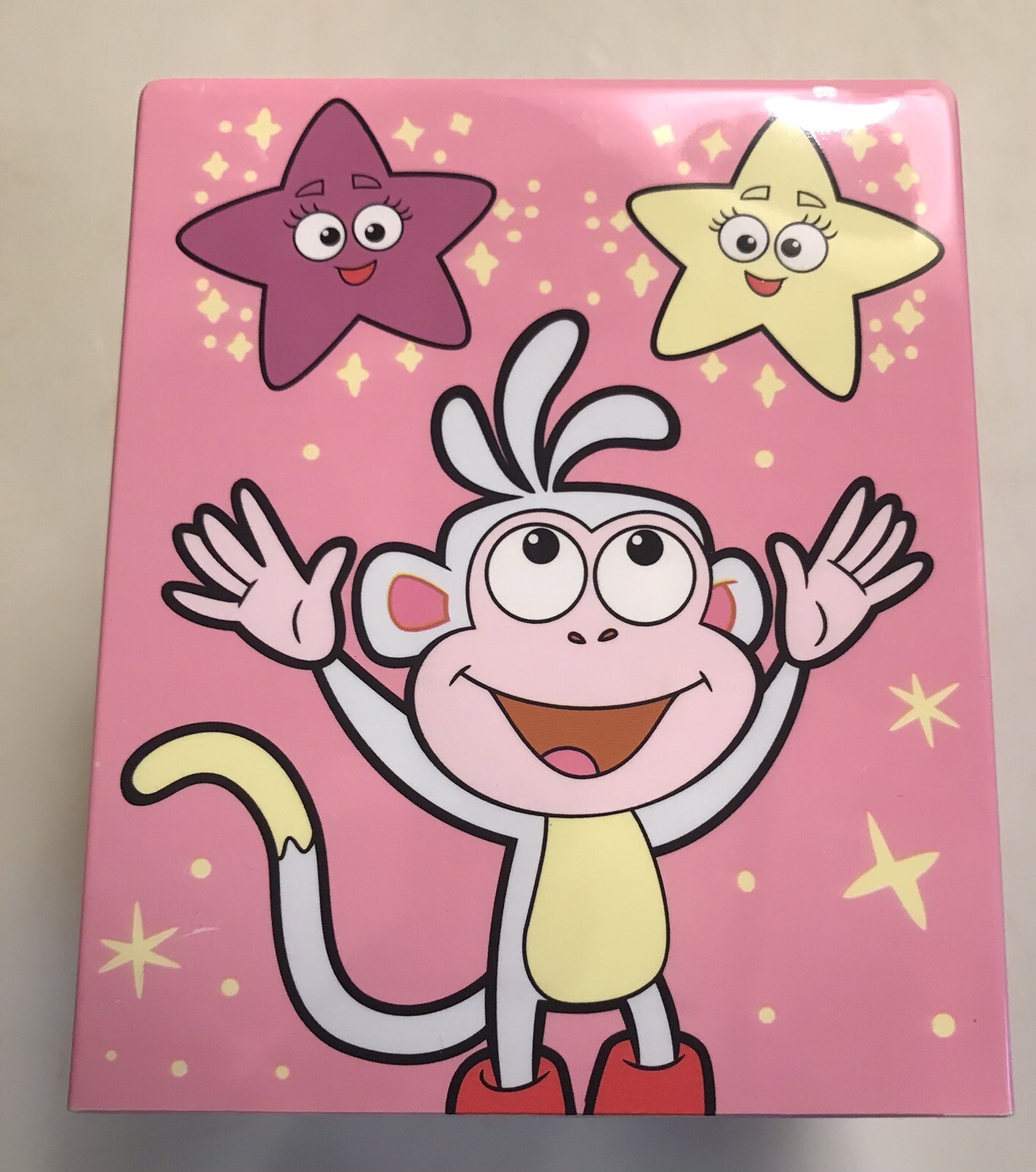 Dora The Explorer Tissue Box Cover Plastic Pink Purple Boots Monkey ...