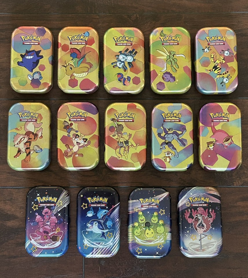 14 Different Empty Pokemon Tins - No Cards | eBay