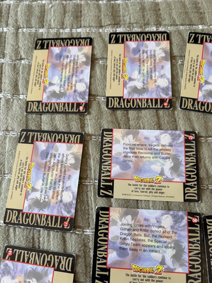 VINTAGE Dragon Ball Z Card Lot of 16 Cards - RARE | eBay