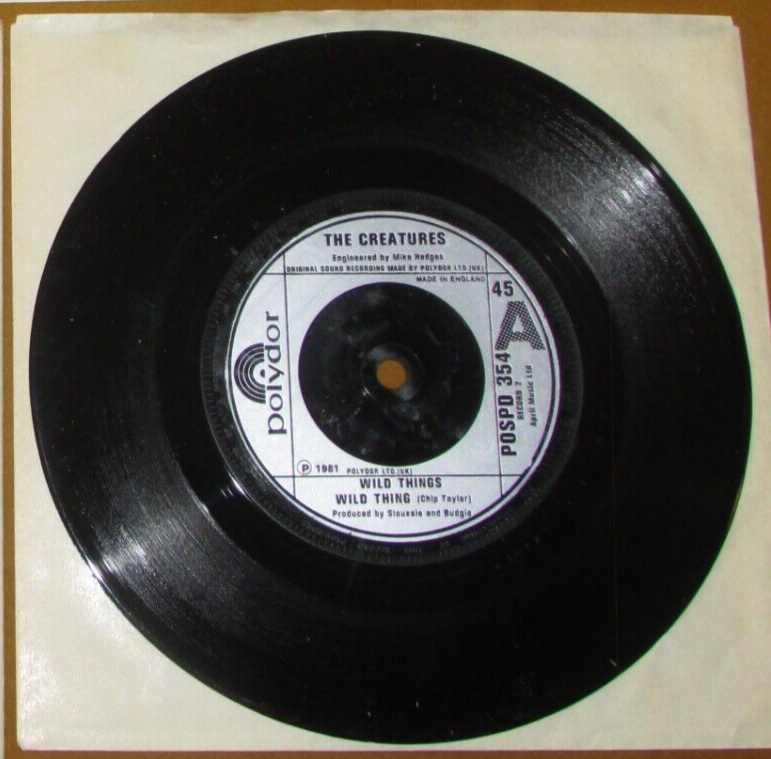 SIOUXSIE THE CREATURES Wild Things ORIG 1st UK POLYDOR 1981 Pic Sleeve ...