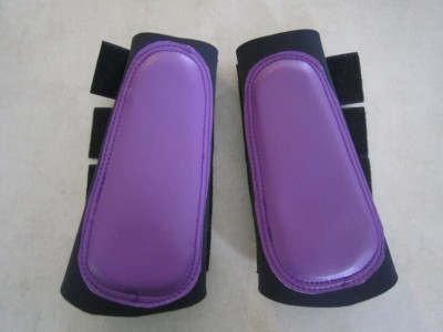 Horse Splint or Brush Boots Black & Purple AUSTRALIAN MADE Choose your ...