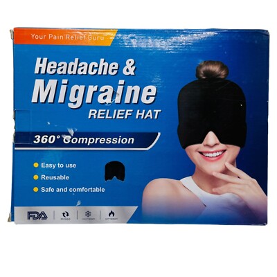 Headache & Migraine RELIEF HAT 360° Compression | eBay
