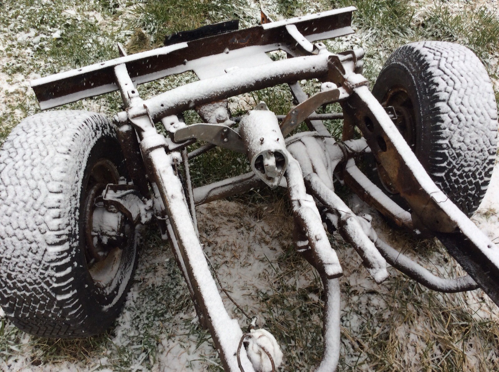 1962 Willys CJ3A Jeep Frame and Rears Mint California With HURST V8 ...