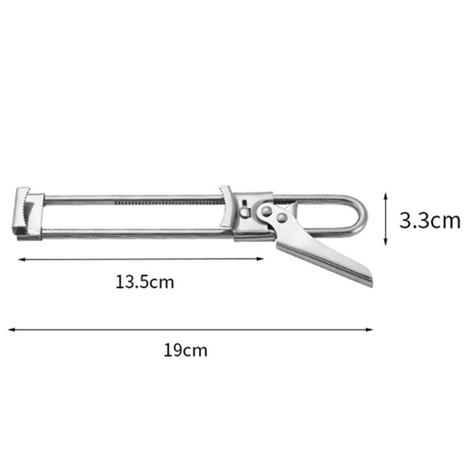Adjustable Multifunctional Stainless Steel Can Opener Jar Lid Gripper ...
