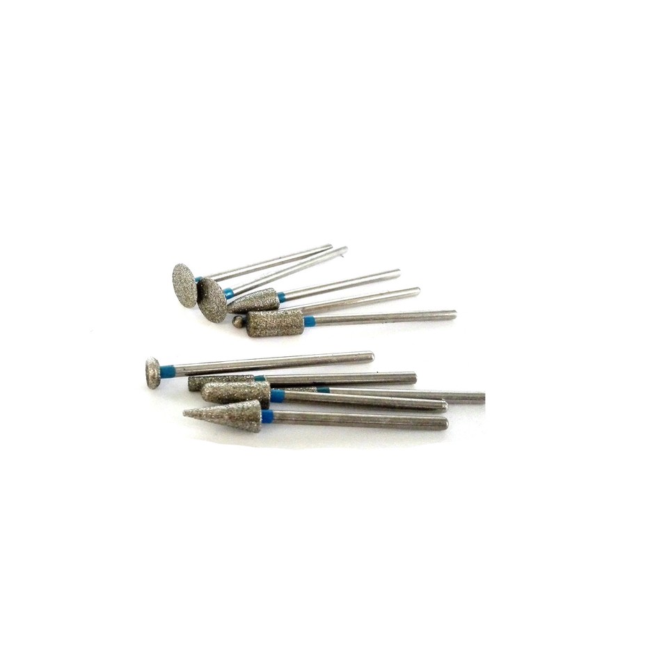20Pcs Dental Lab Diamond Point Polisher Hp Shank Rotary Bur 2.35mm | eBay
