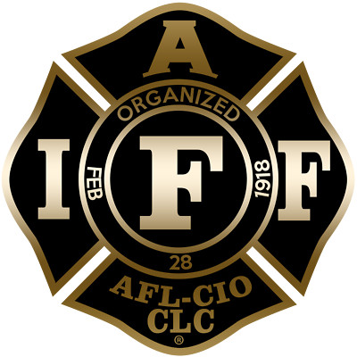 "4"" Reflective Faded Black and Gold IAFF Vinyl Firefighter Decal Us ...