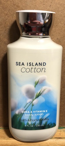 BATH & BODY WORKS Sea Island Cotton Shea & Vitamin E 8 Oz Body Lotion ...